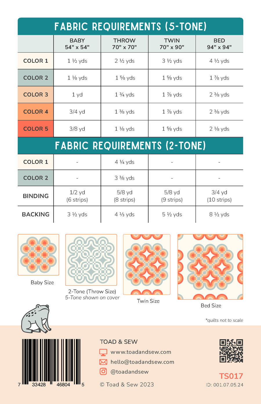 Cascade Bloom Quilt Pattern (Download) – Toad and Sew