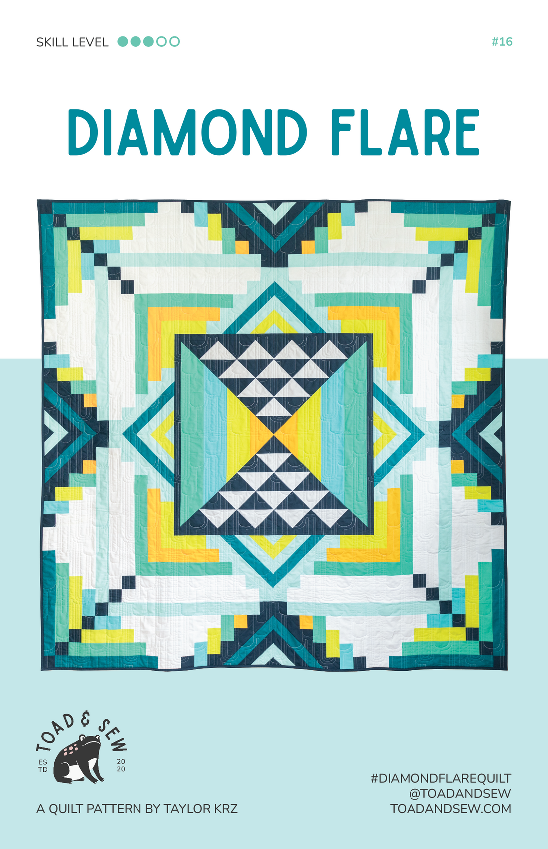 Diamond Flare Quilt Pattern (Download) – Toad and Sew